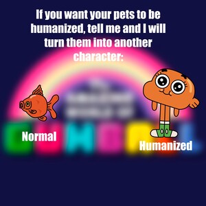 GUMBALL PORTRAIT - Personalized Cartoon Drawing | Family, Couple or Pet ...