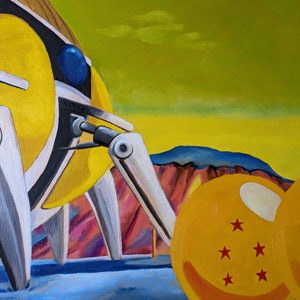 Dragon Ball Z Original Oil Painting - Big Wall Art - Handmade - Father ...
