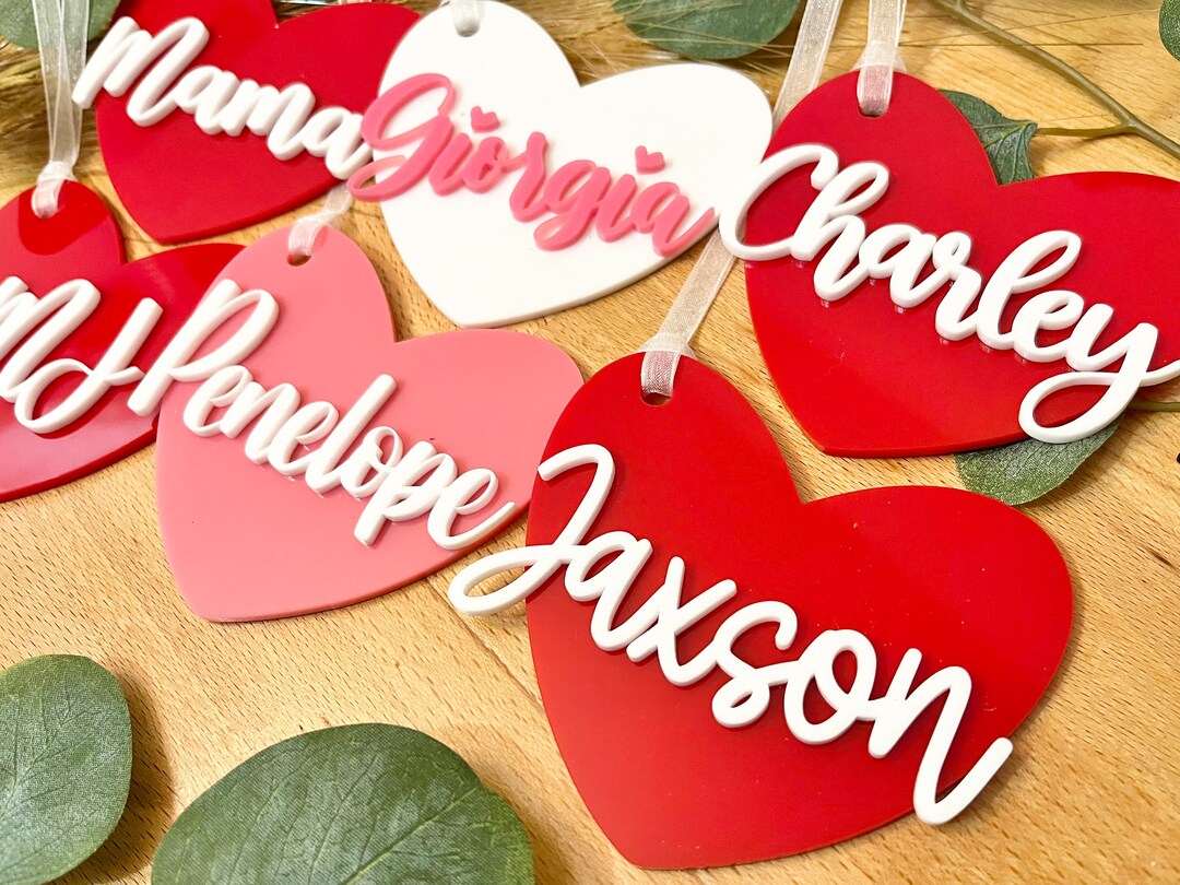 Heart Gift Tag | Heart Gift Basket Tag | Personalized Gift Tag ...