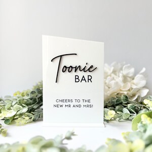 Toonie Bar 3D Sign | Drink Sign | Bar Sign | Wedding Sign | Event Sign ...