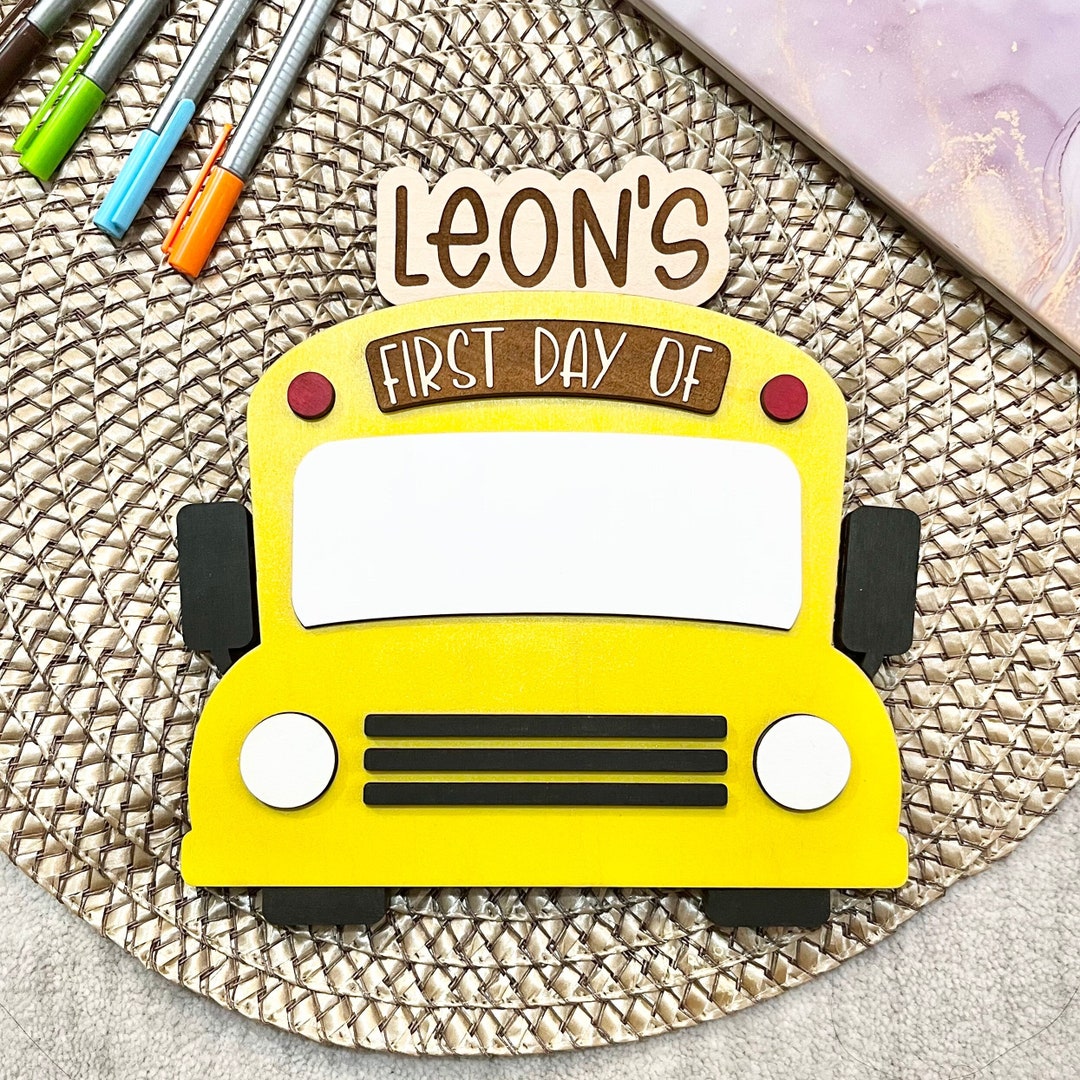 First Day of School Sign | Erasable School Sign | Personalized Sign ...