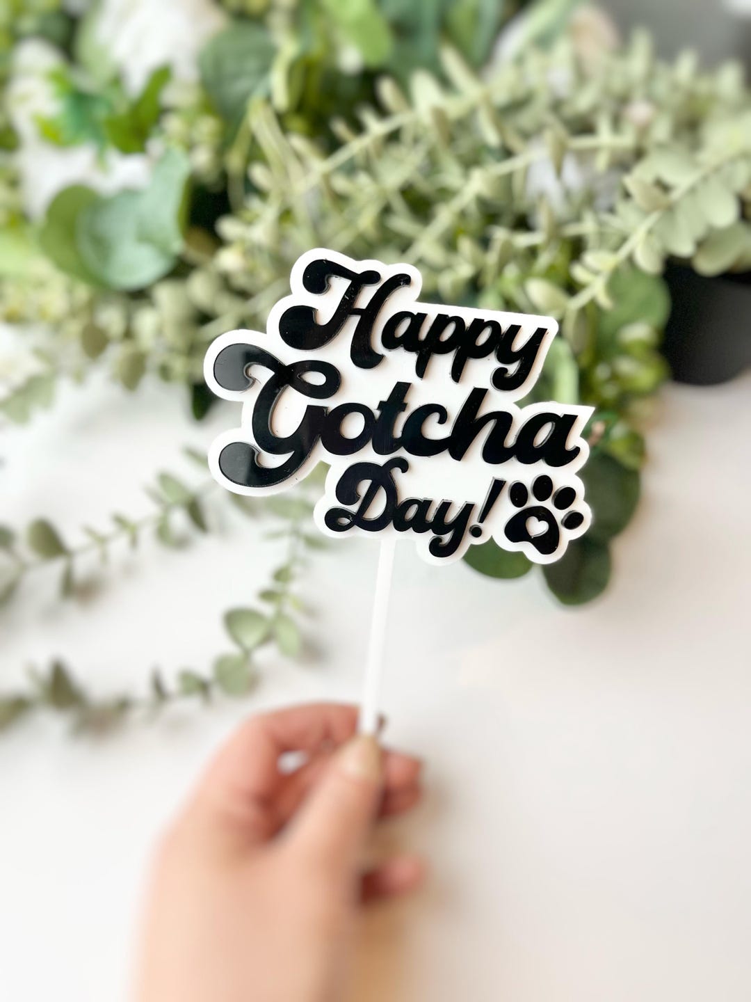 Gotcha Day Cake Topper | Dog Cake Topper | Cat Cake Topper | Acrylic ...