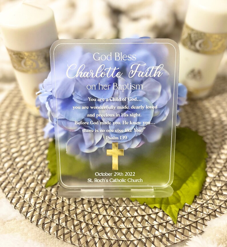 Baptism Sign | Christening Sign | God Bless Sign | Customized Sign ...