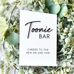 Toonie Bar 3D Sign | Drink Sign | Bar Sign | Wedding Sign | Event Sign ...