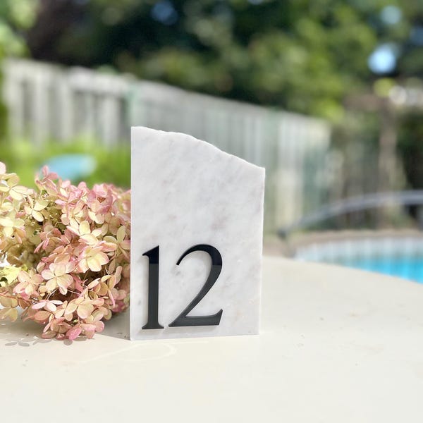 Stone Table Numbers - Etsy