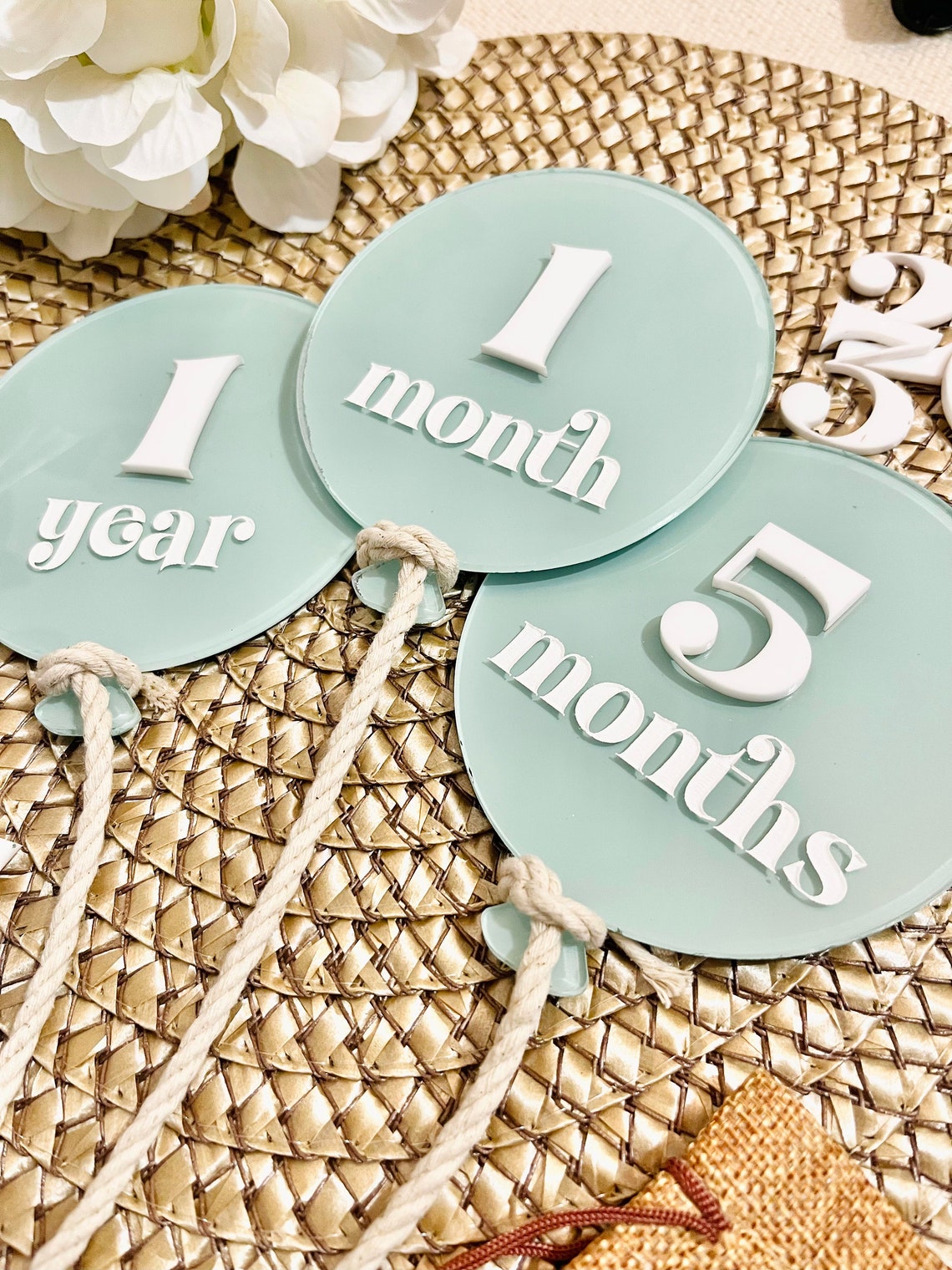 Interchangeable Monthly Milestone Set Acrylic Balloon - Etsy Canada