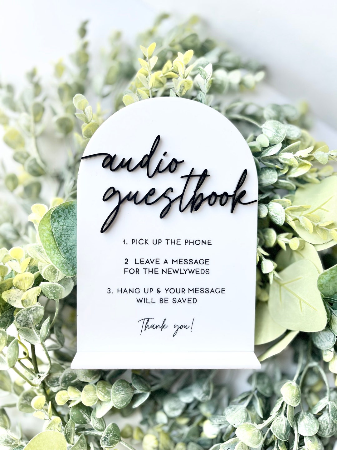 Audio Guestbook 3D Sign | Guestbook Sign | Wedding Sign | Event Sign ...