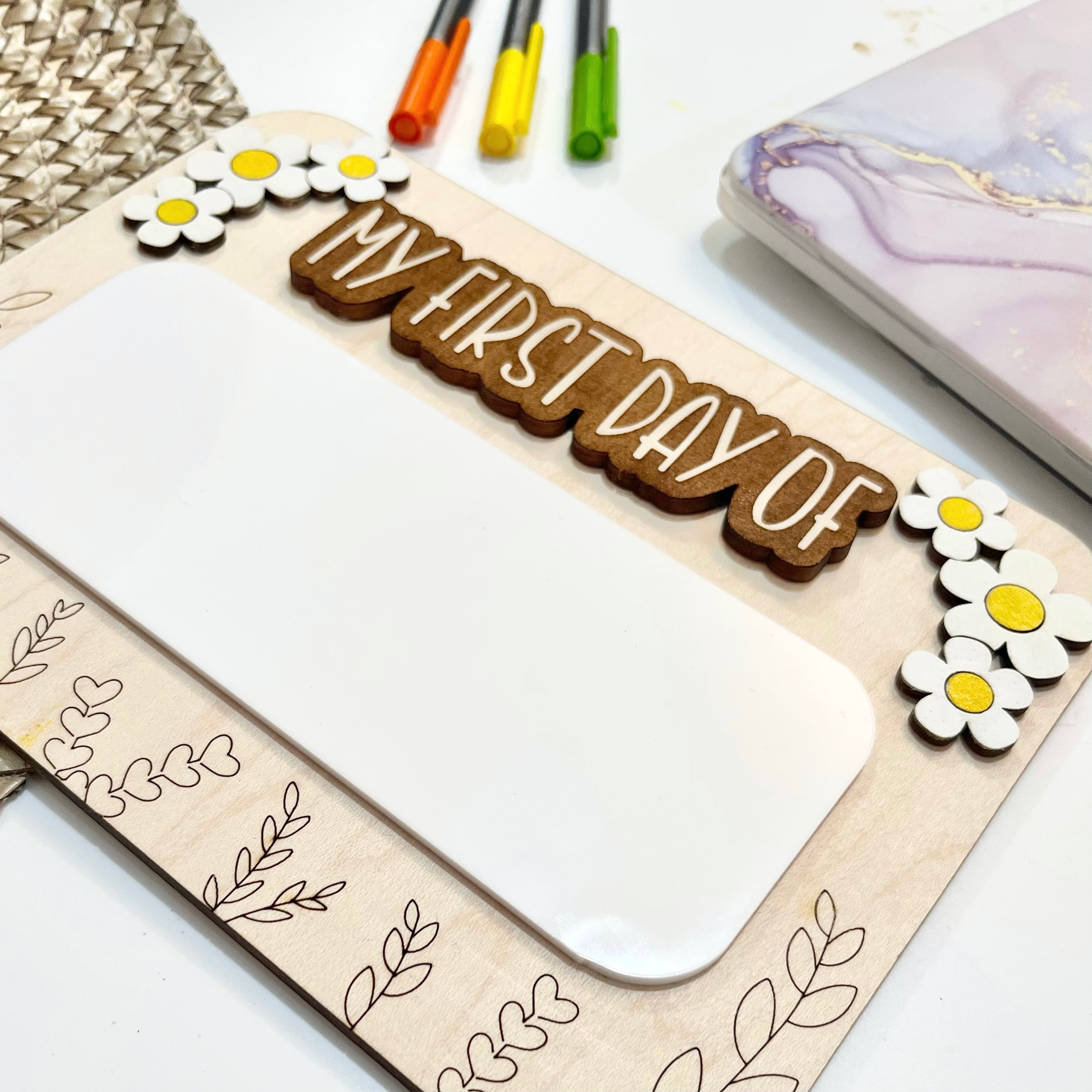 My First Day of Sign | Erasable Sign | Personalized Sign | First Day ...