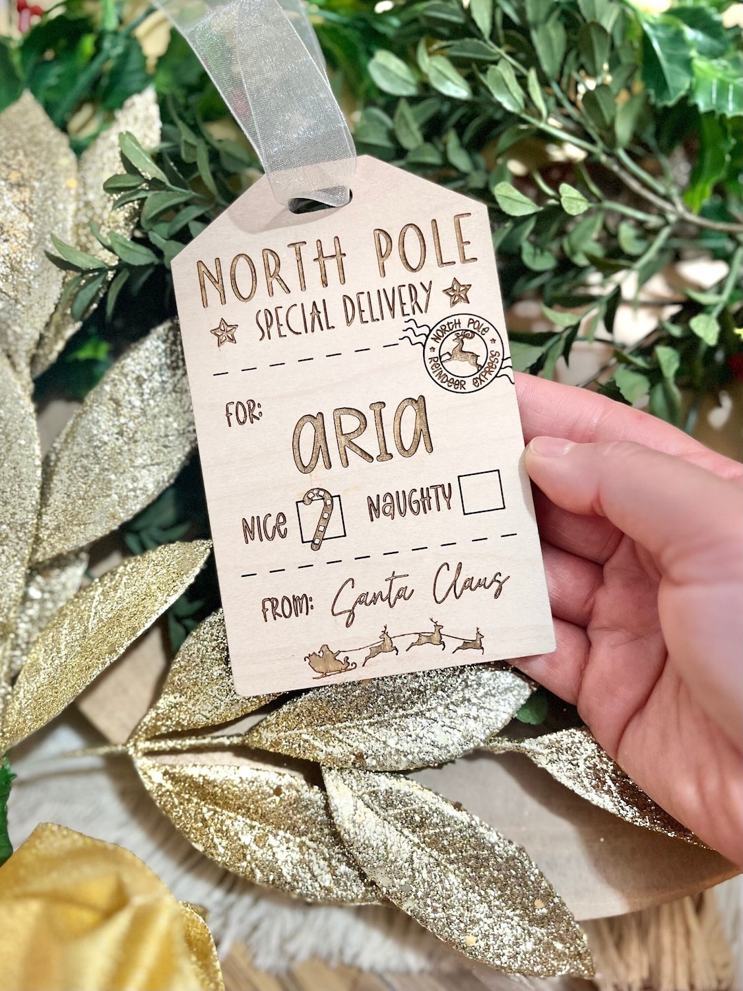 North Pole Gift Tags | Christmas Gift Tags | Christmas Stocking Tags ...