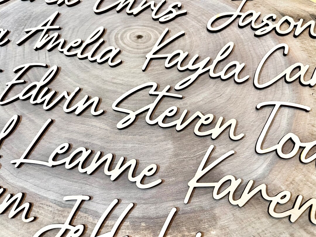 Wedding Place Names | Table Place Names | Party Table Names | Event ...