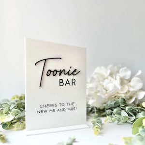 Toonie Bar 3D Sign | Drink Sign | Bar Sign | Wedding Sign | Event Sign ...