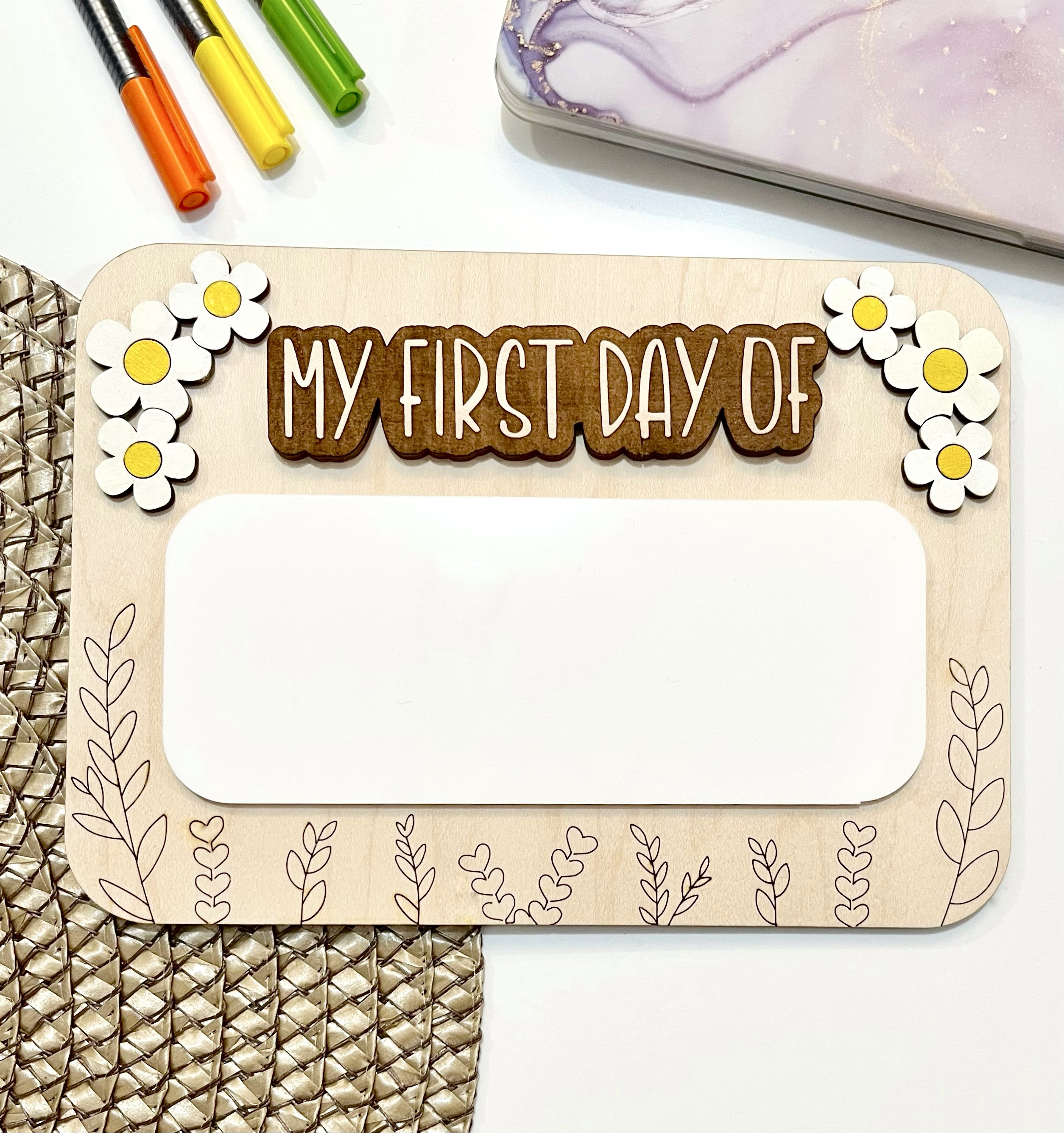 My First Day of Sign | Erasable Sign | Personalized Sign | First Day ...