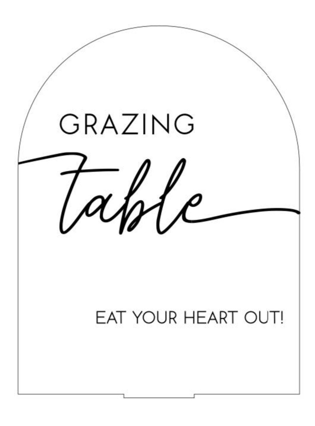 Grazing Table Sign Display Sign Food Sign Wedding Sign Event Sign ...
