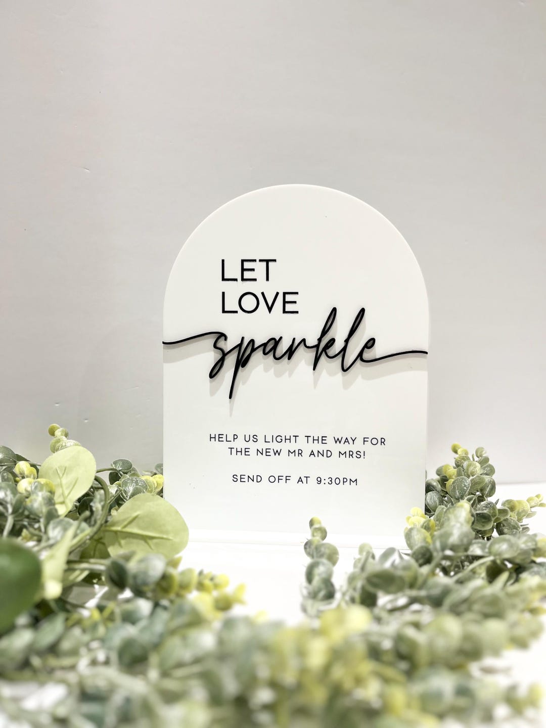 Let Love Sparkle Sign | Send off Sign | Wedding Sign | Event Sign ...