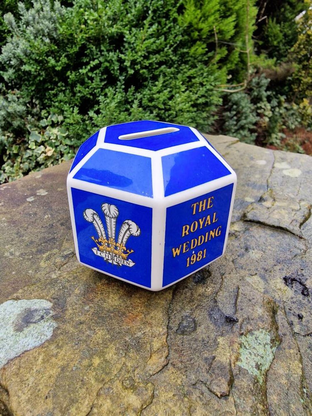Wedgwood Blue Ceramic Money Box to Commemorate the Wedding of Prince ...