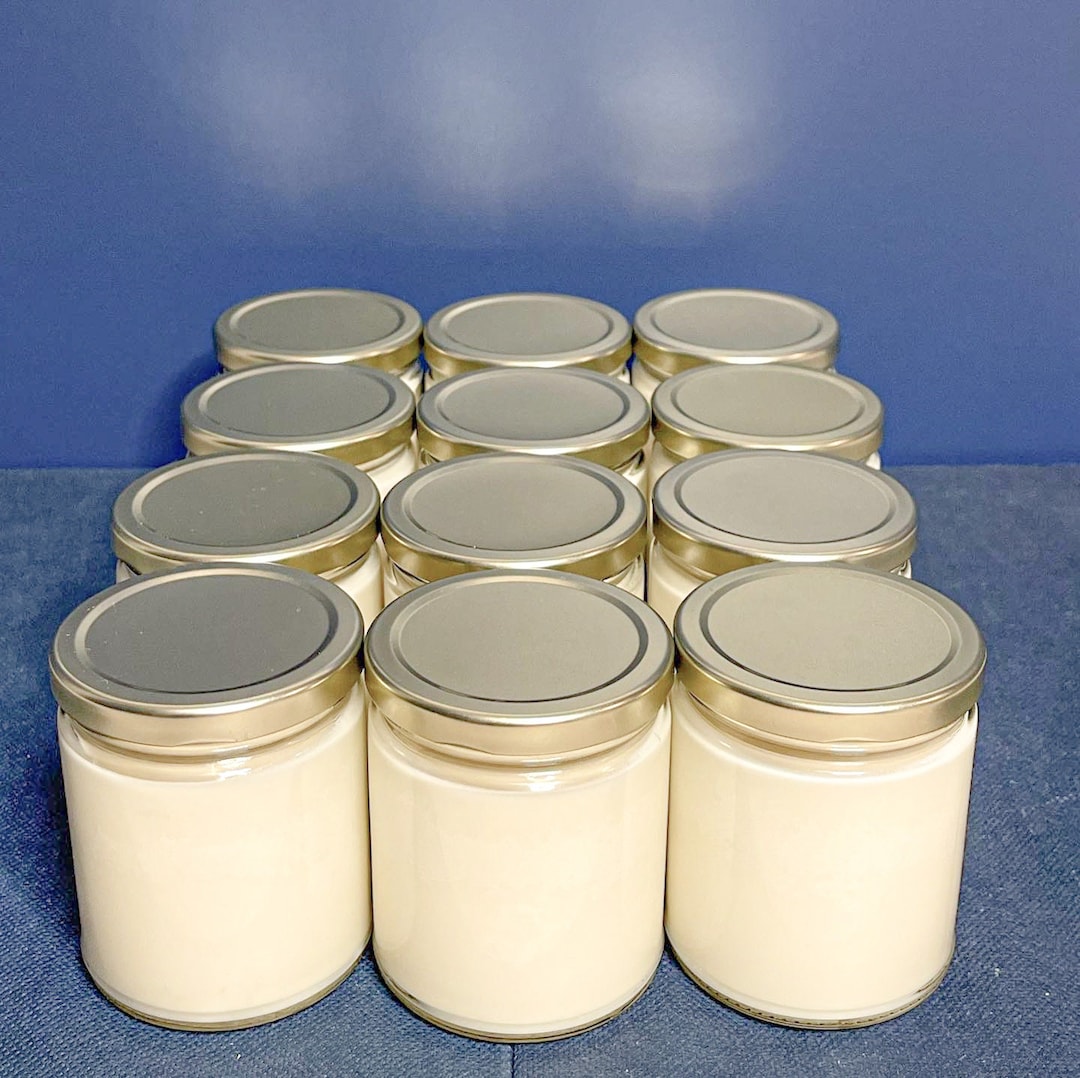 9OZ Bulk Candles Wholesale Gold Lid No Label 12 Pack Wholesale Luxury ...