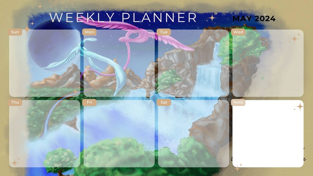 Printable Weekly Planner Set / Downloadable Digital Weekly Planner With ...