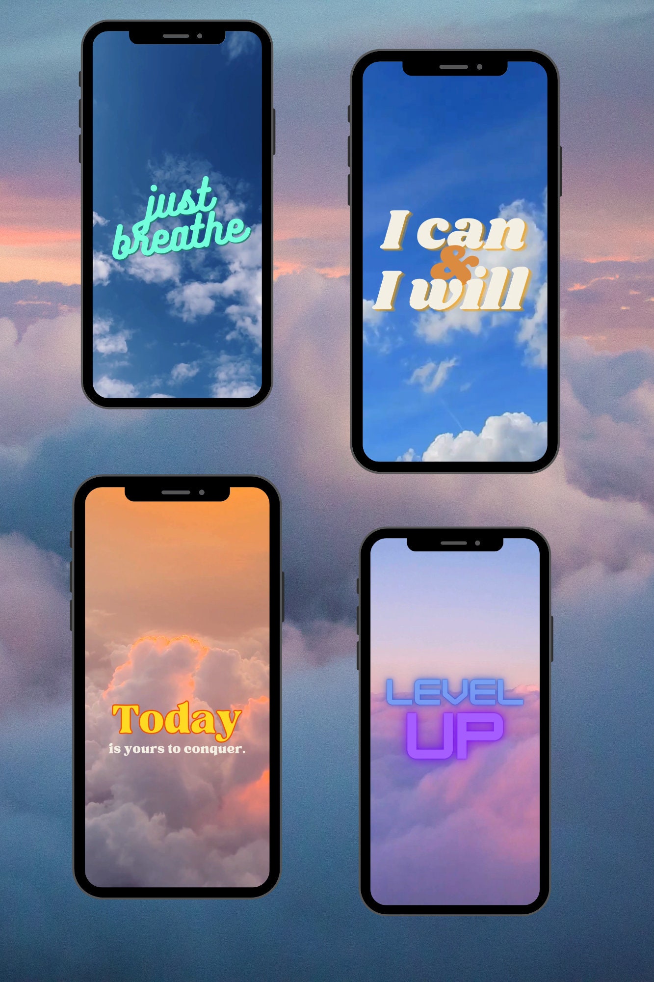 Sky Motion Wallpaper Inspired by Positive Affirmation - Etsy