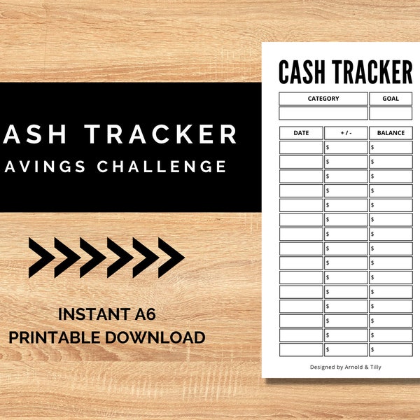 Cash Stuffing Tracker Printable - Etsy