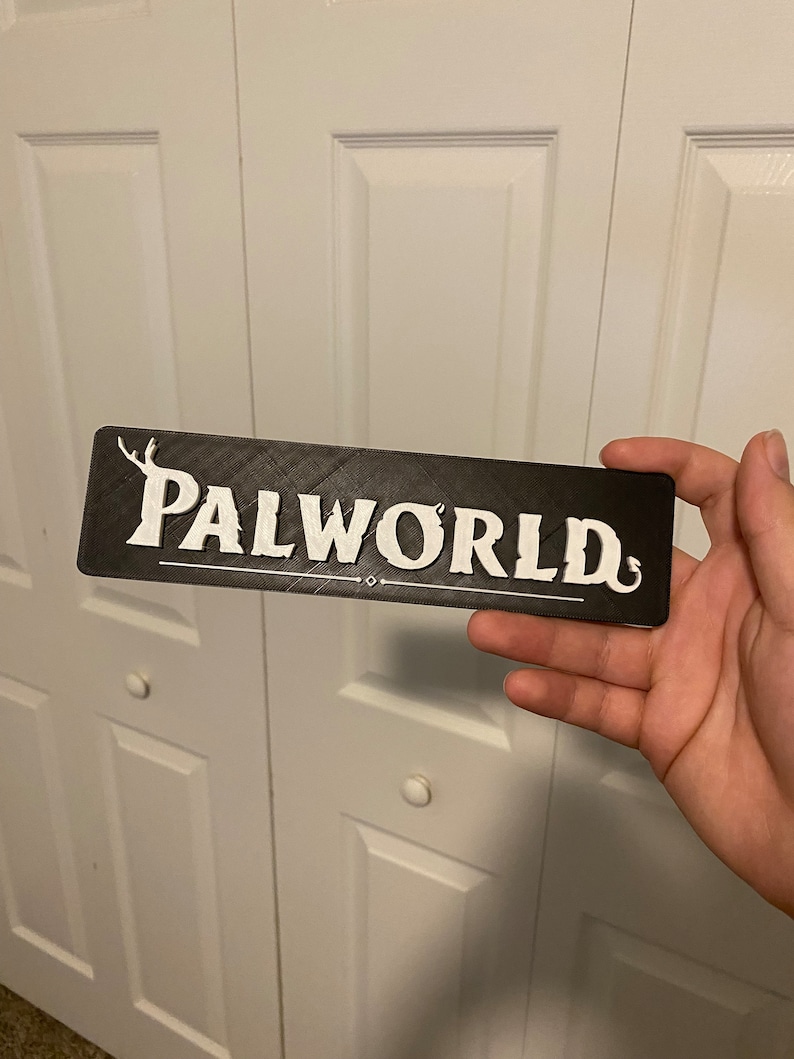 Palworld Logo Plaque 3D Print - Etsy