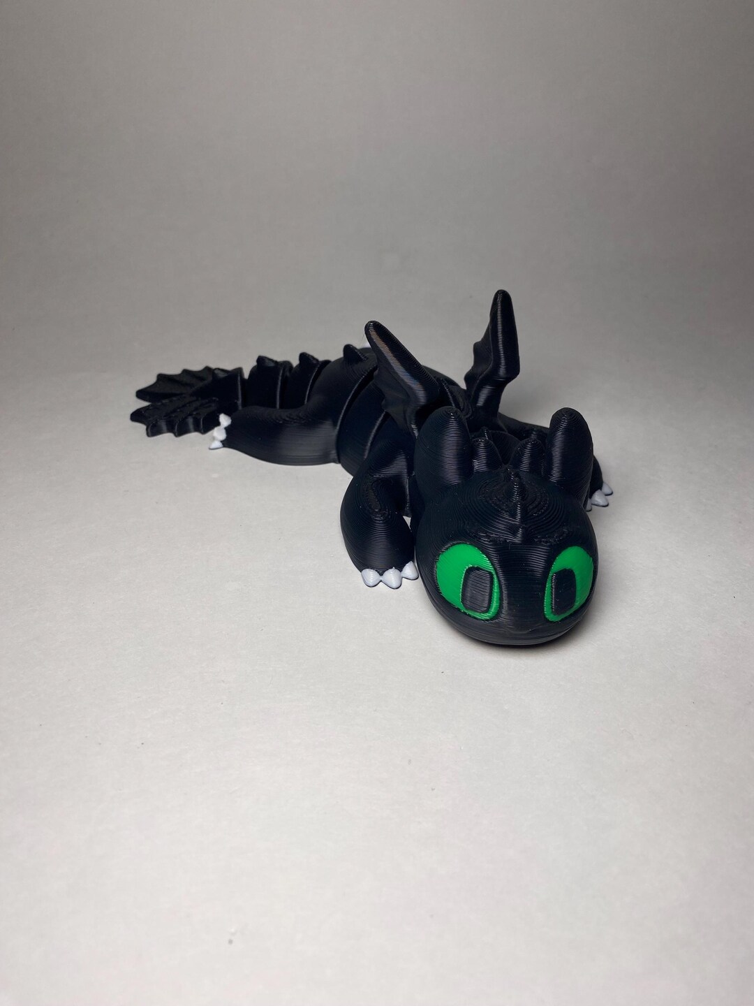 Toothless Flexi Dragon Figurine / Fidget Toy - Etsy