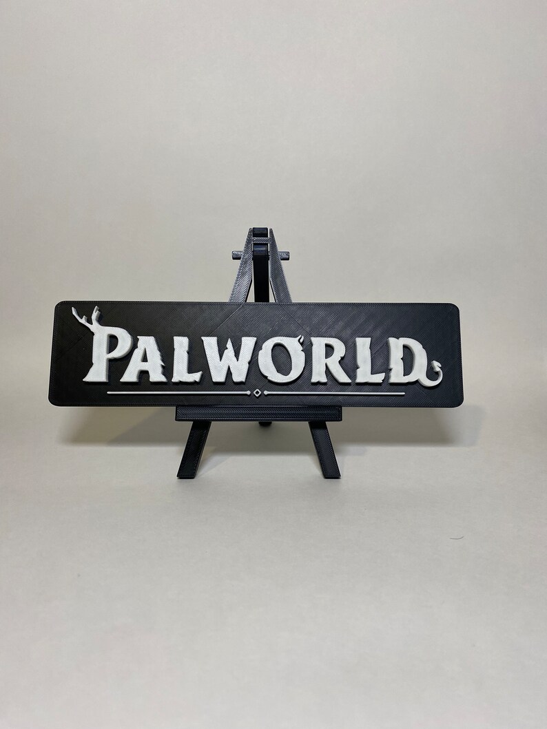 Palworld Logo Plaque 3D Print - Etsy