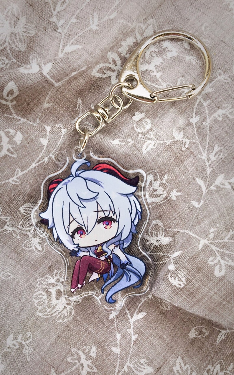 Genshin Impact Ganyu Double-sided Acrylic Charm, Keychain, Gift - Etsy