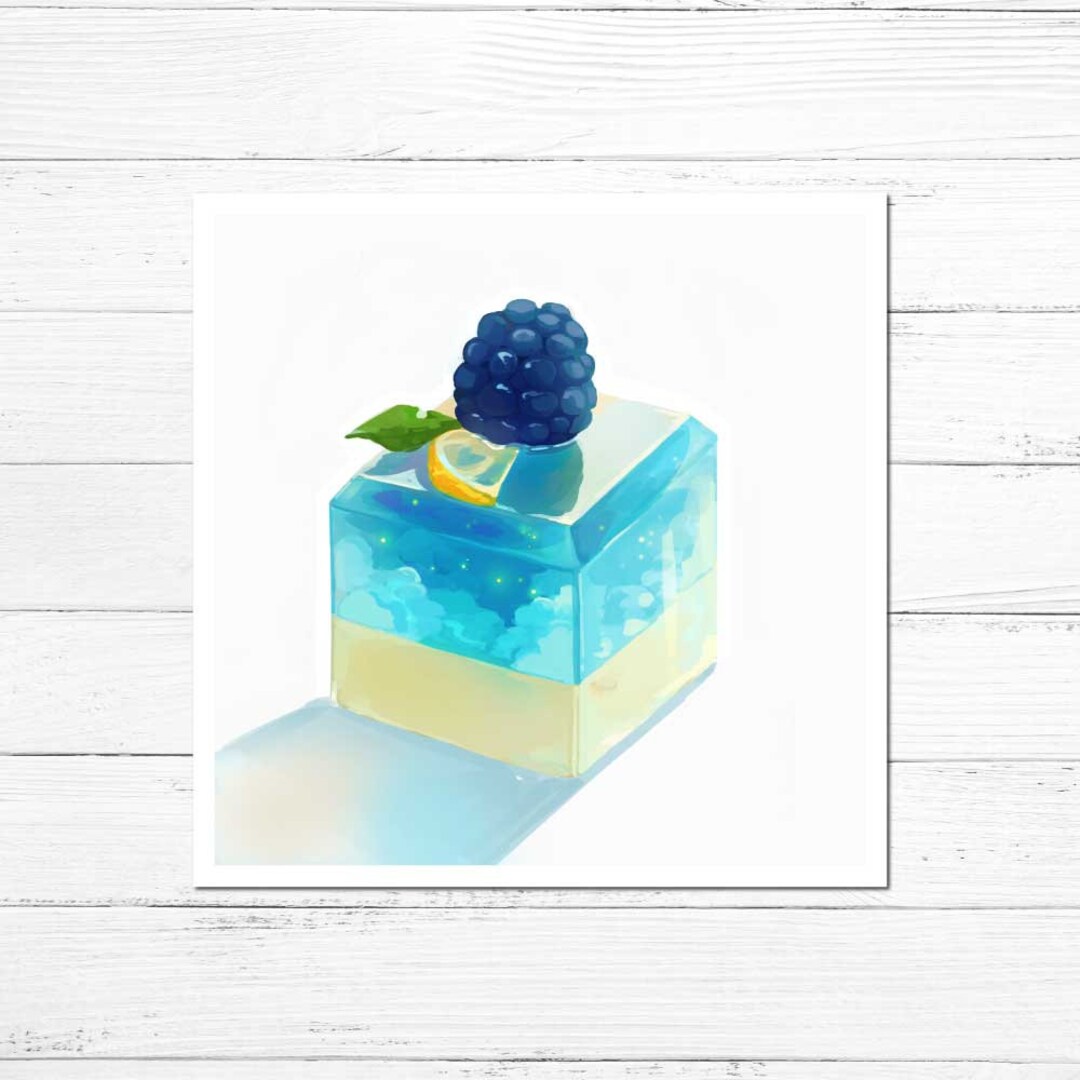 Cloud Jelly Mini 5x5 Art Print - Etsy