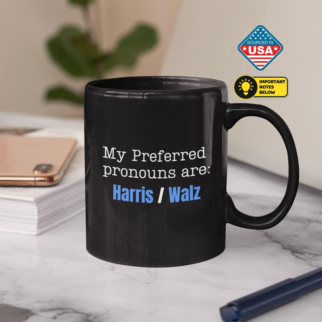 Kamala Harris Tim Walz Coffee Mug, Harris 2024 Mug, US Presidential ...