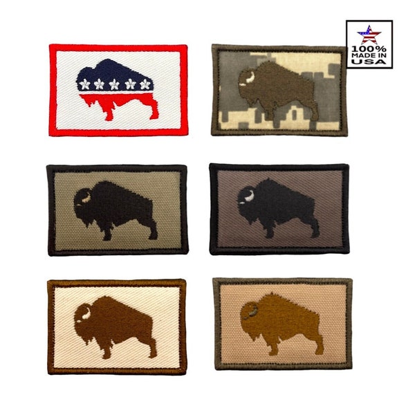 Embroidered Buffalo Patch - Etsy