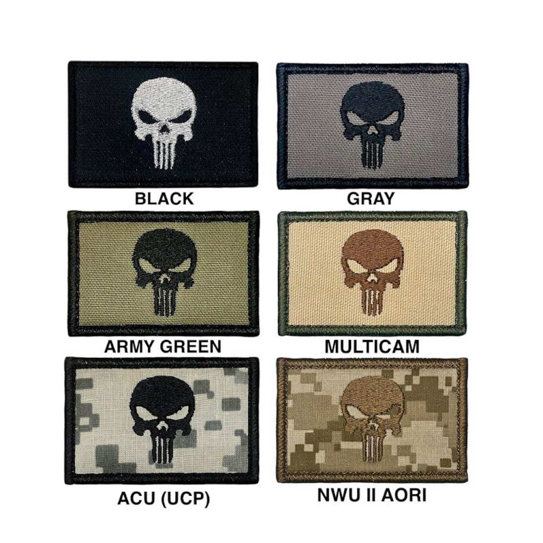 Punisher Morale Patch. Tactical Patch Velcro. Hook and Loop Badge. Tactical Gear - Etsy