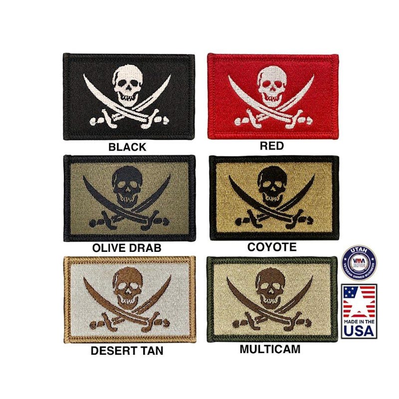 Mini Skull Velcro Patch - Etsy