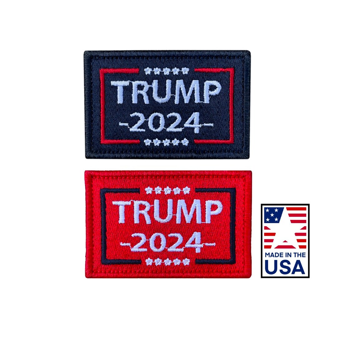 Donald Trump 2024 Morale Patch 2X3 Hook and Loop Made in USA - Etsy