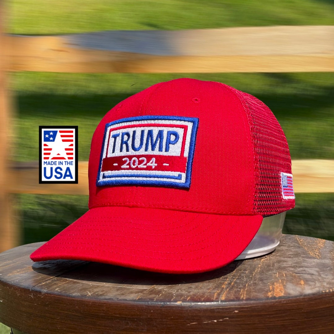 Donald Trump 2024 Red Custom Ball Cap | MAGA Take America Back | Made ...