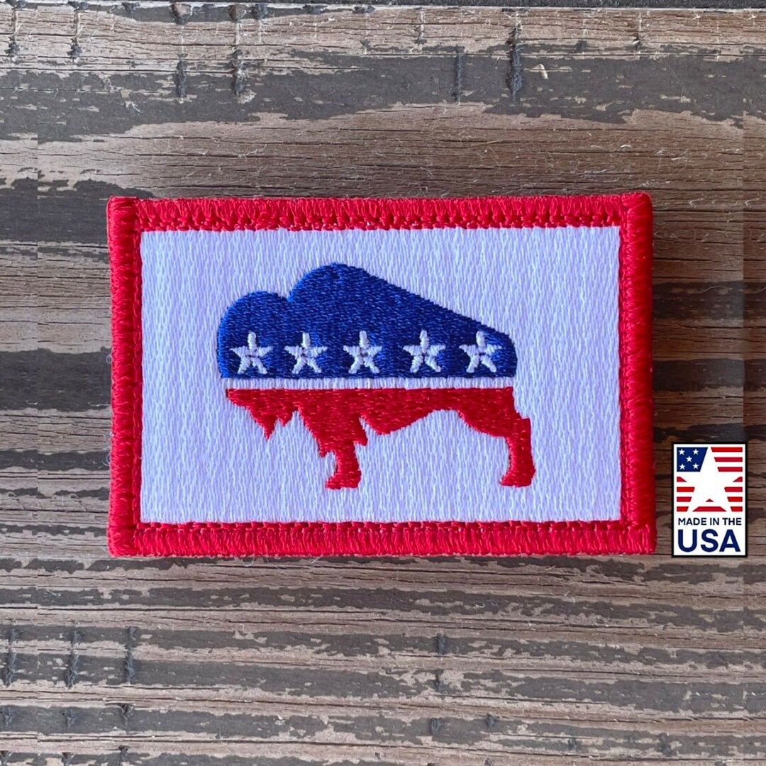 American Bison Tactical Patch Independent Buffalo Badge Made in USA - Etsy