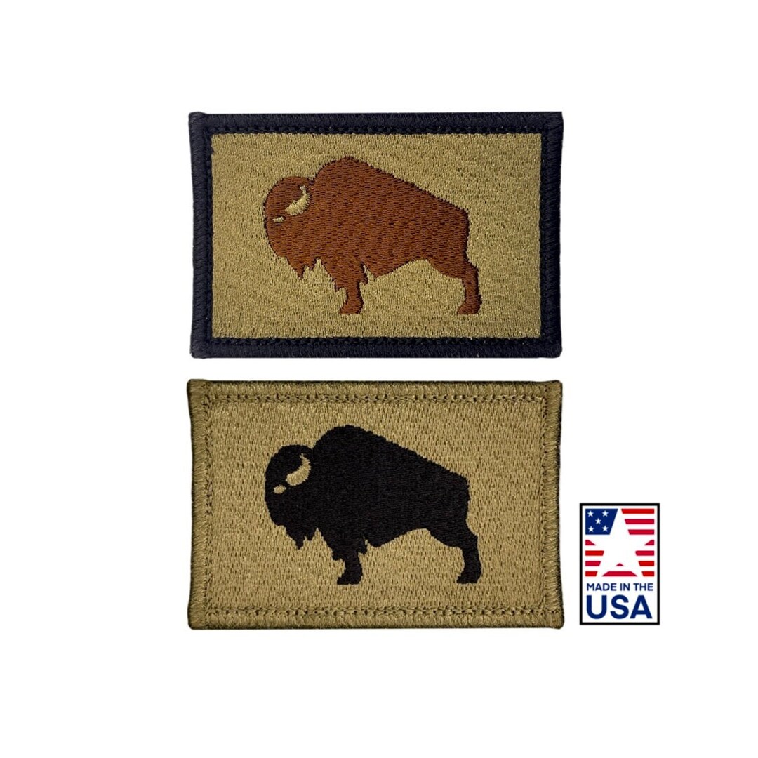OCP American Bison Morale Patch Scorpion Camouflage Badge Made in USA ...