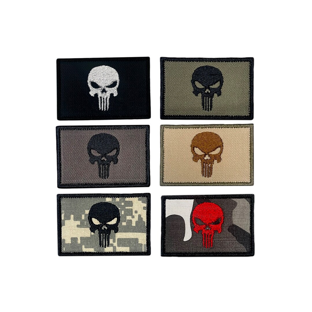 Punisher Morale Patch. Tactical Patch Velcro. Hook and Loop Badge. Tactical Gear - Etsy