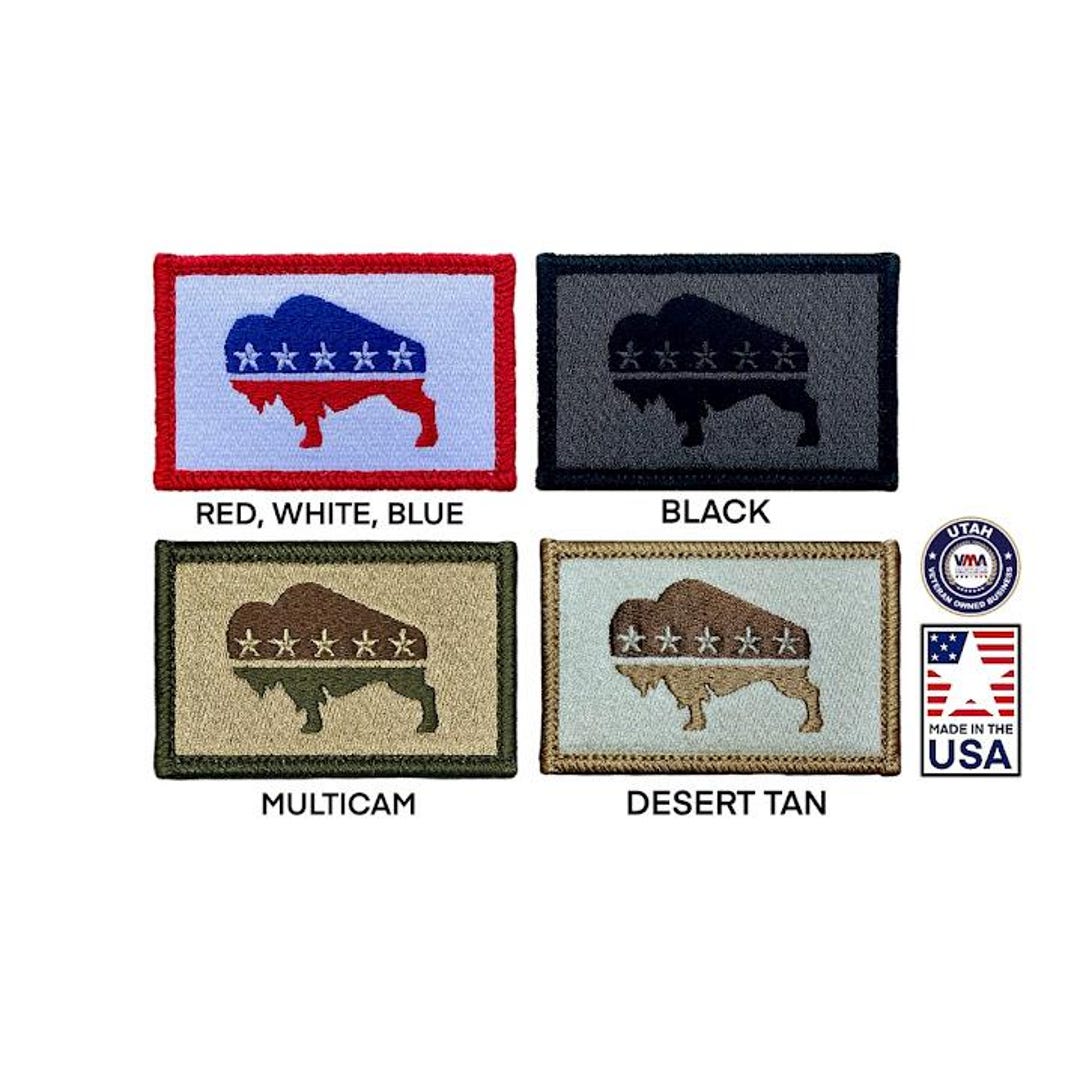 American Bison Tactical Patch Independent Buffalo Badge Made in USA - Etsy