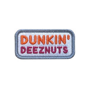 Dunkin Deeznuts Tactical Patch | Funny Morale Badge, Made in USA - Etsy