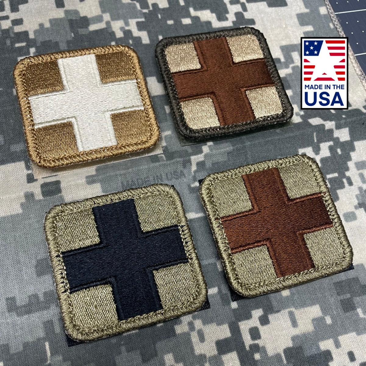 Medic Patch Military First Aid EMT EMS Responder Red Cross Made in the ...