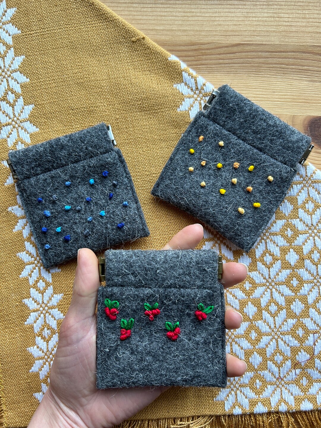 Felt Pouch | Coin Pouch | Hand-made Pouch | Felt Case | Eco Gift ...