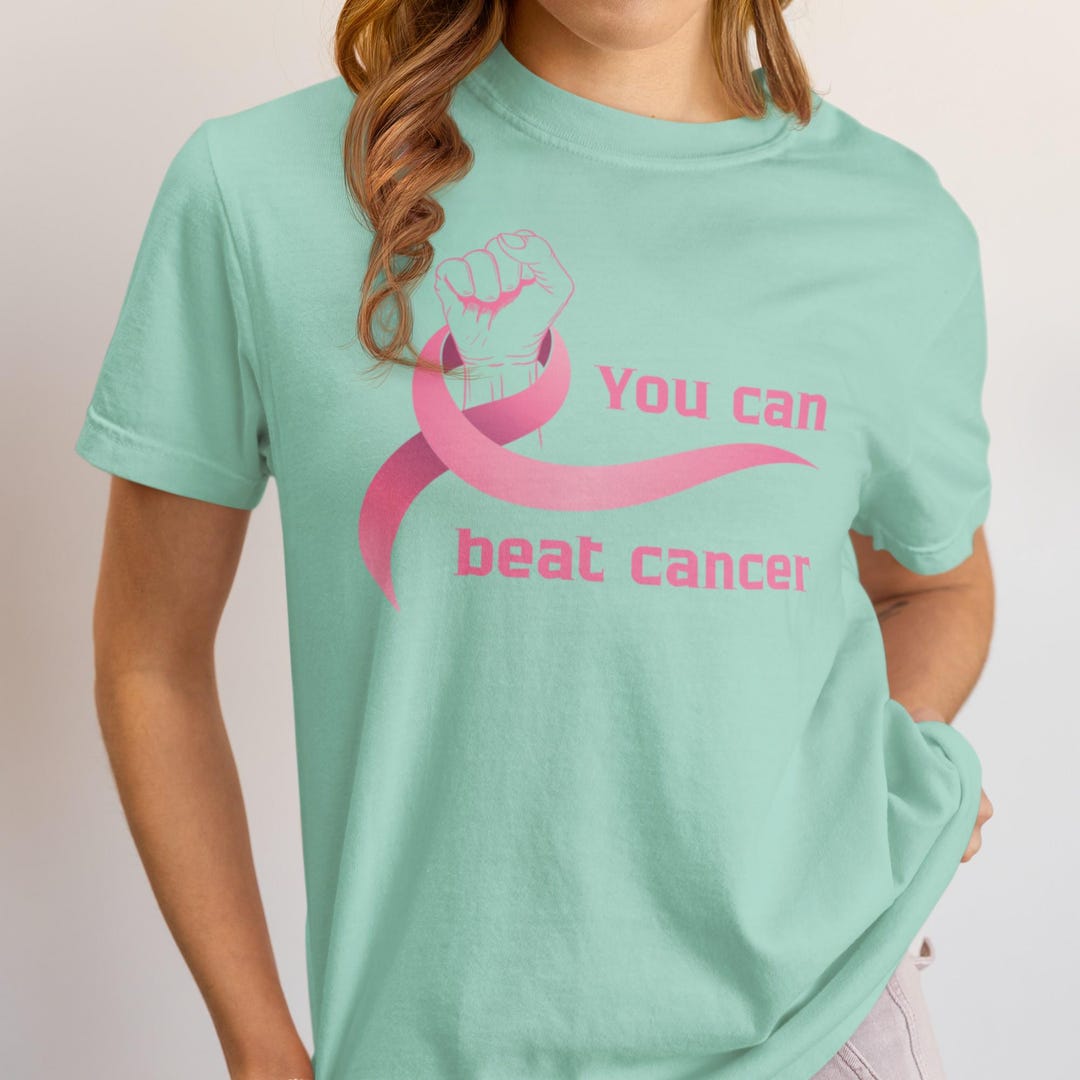 Breast Cancer Awareness and You Can Beat Cancer T-shirt - Etsy