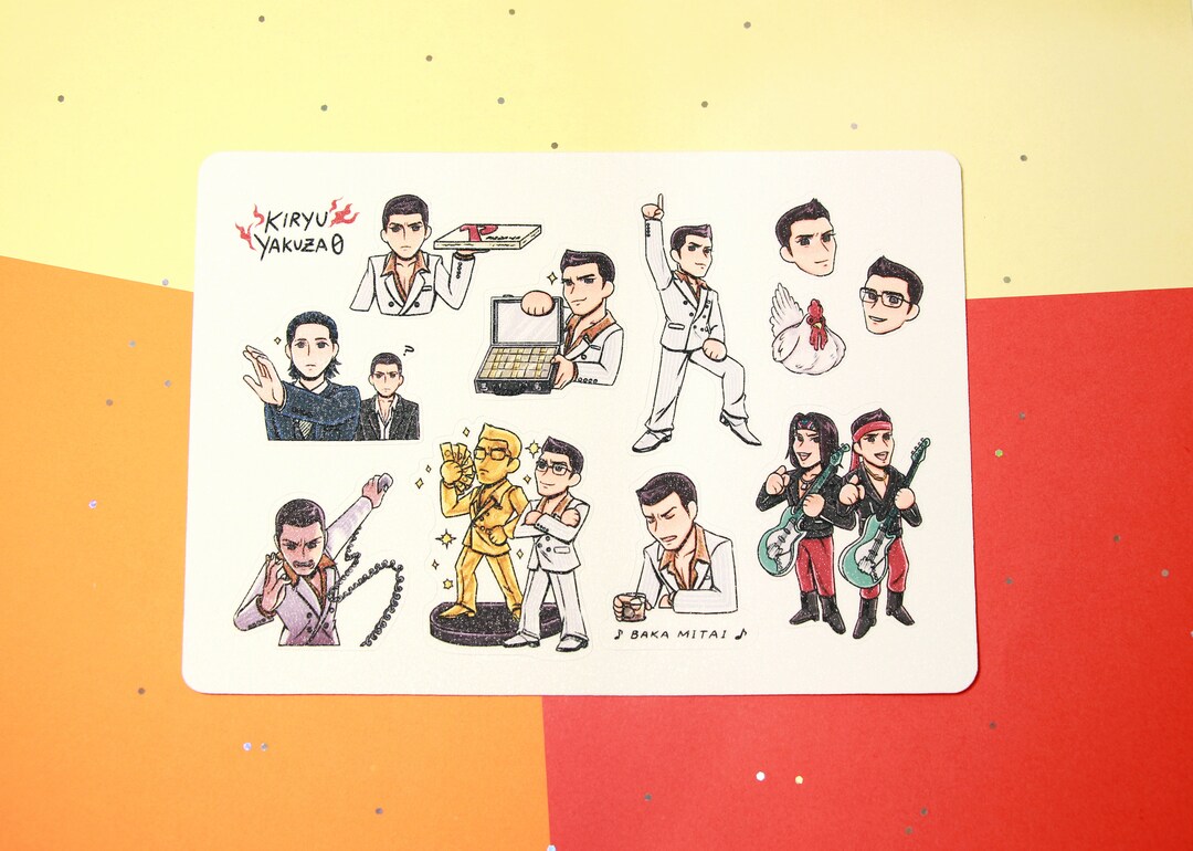 RGG: Y0 Kiryu Sticker Sheet - Etsy