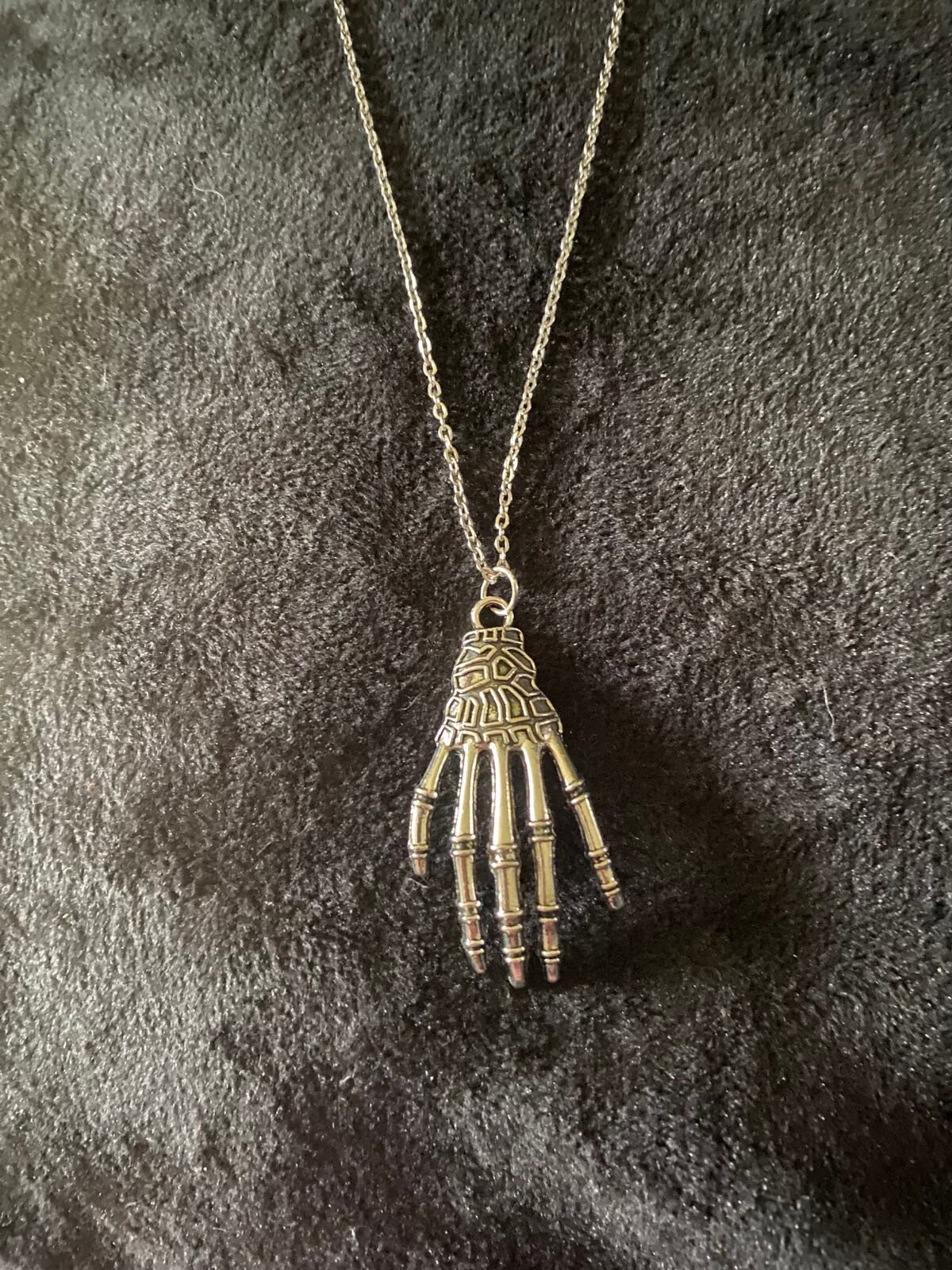 Skeleton Hand Necklaces - Etsy