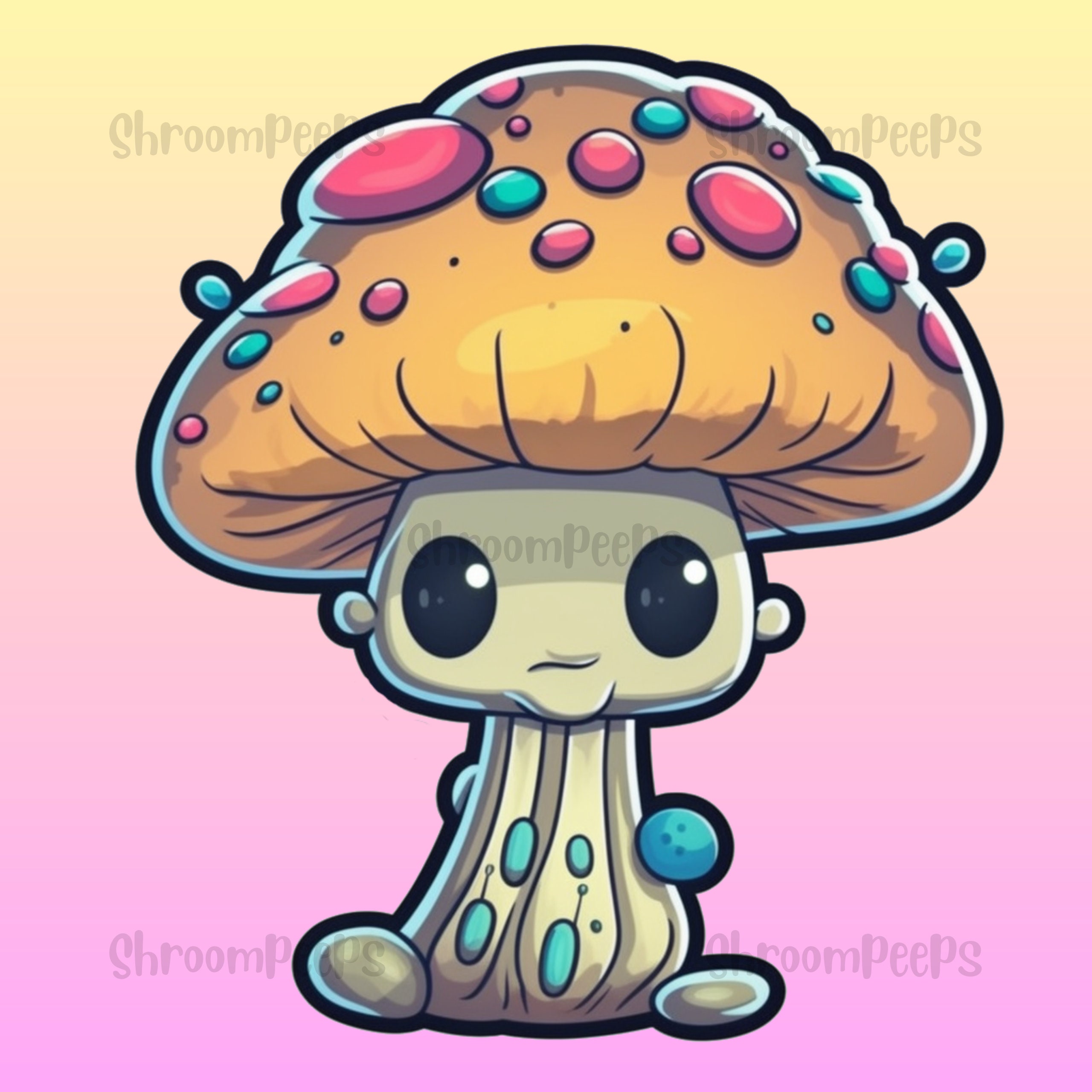 Charming Mushroom Person Download - Etsy