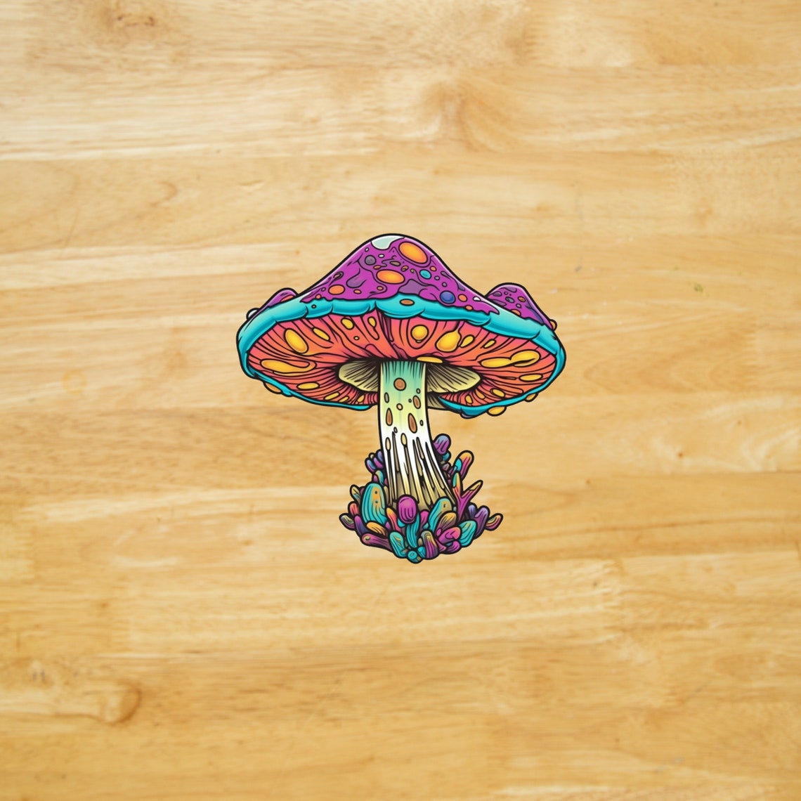 Magic Mushroom Digital Sticker - Etsy