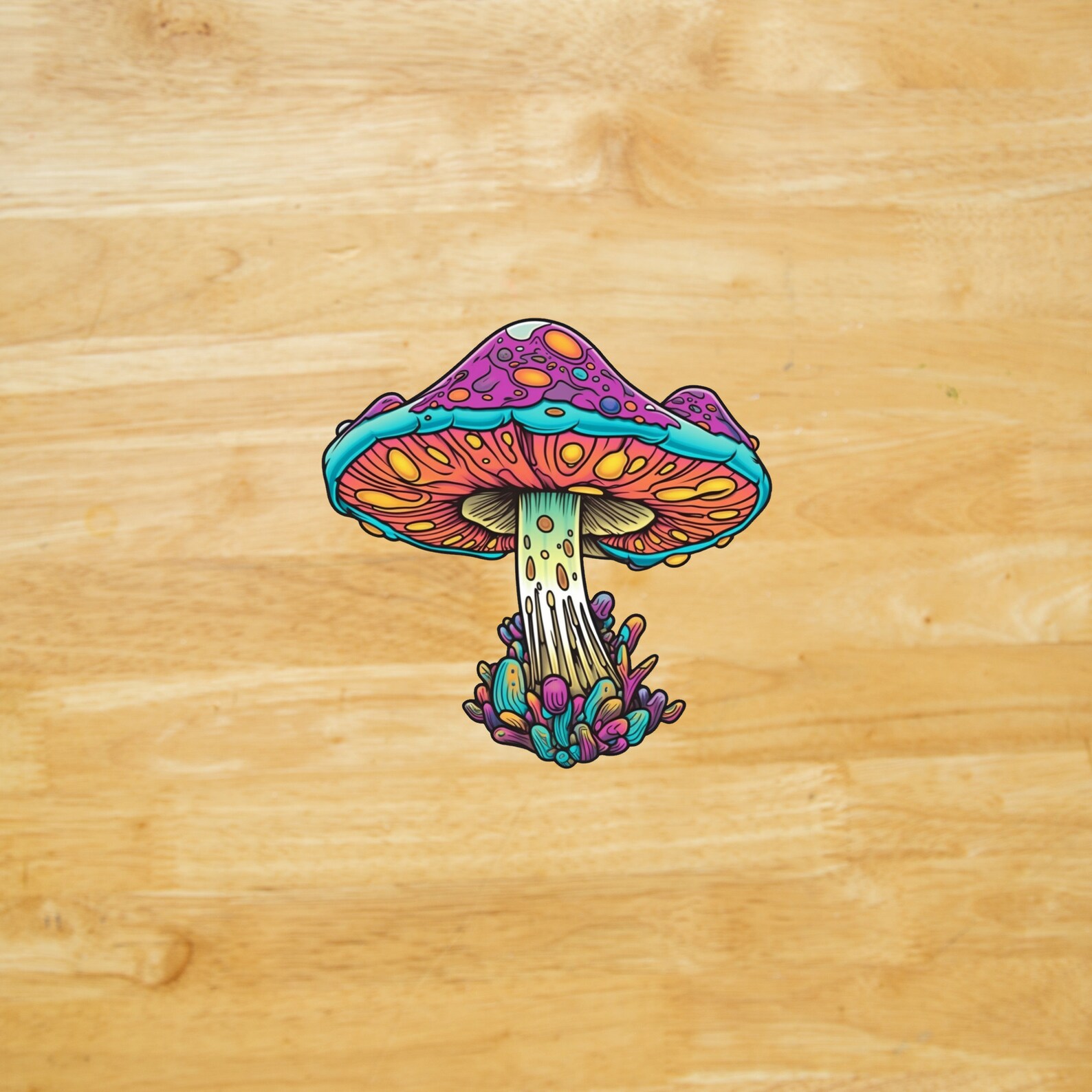 Magic Mushroom Digital Sticker - Etsy