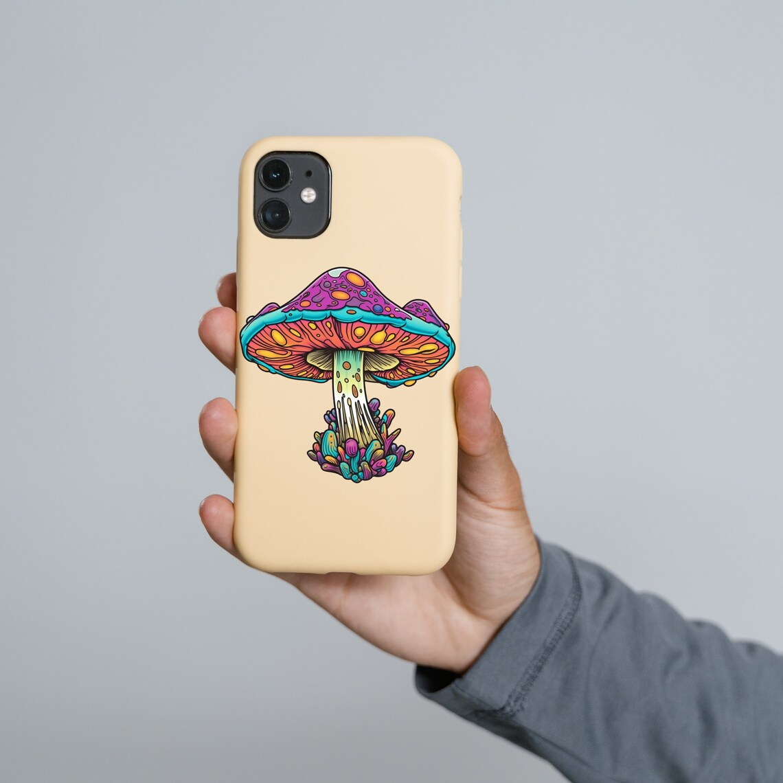 Magic Mushroom Digital Sticker - Etsy