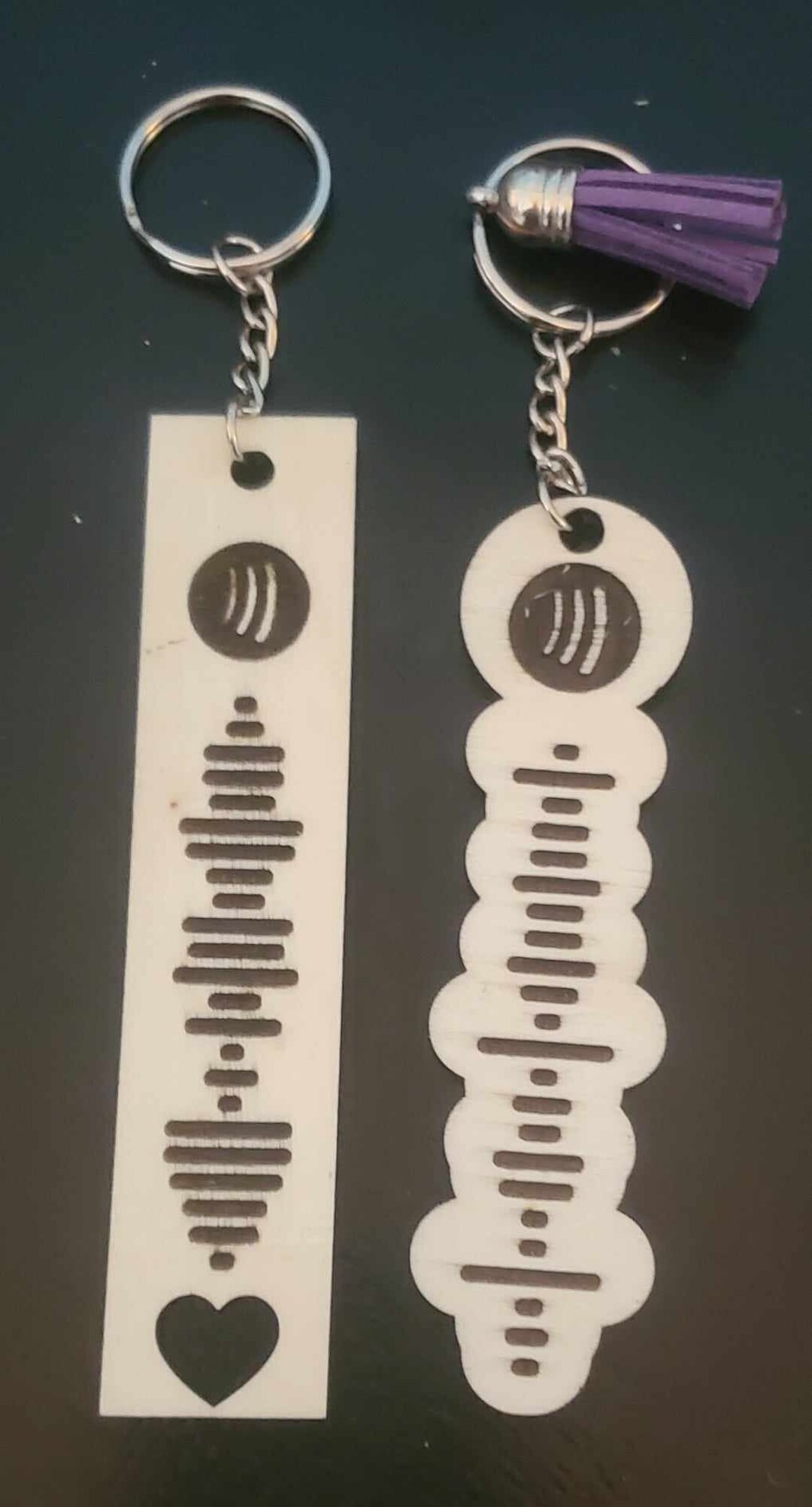 Custom Wooden Spotify Keychain - Engraved Music Gift - Etsy