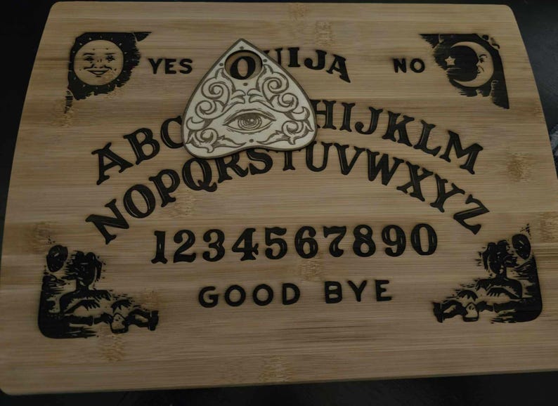 Handmade Ouija Board Bamboo Cutting Board With Real Planchette - Etsy